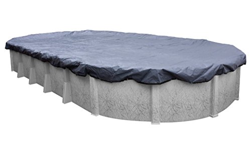 Pool Mate 341840-4-PM Commercial-Grade Winter Oval Above-Ground Pool Cover, 18 x 40-ft, Slate Blue