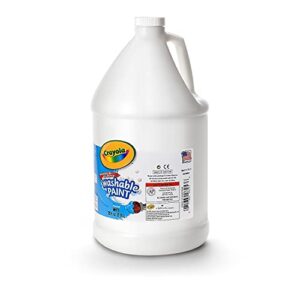 Crayola 542128053 Washable Paint, White, 1 Gal (Cyo542128053)