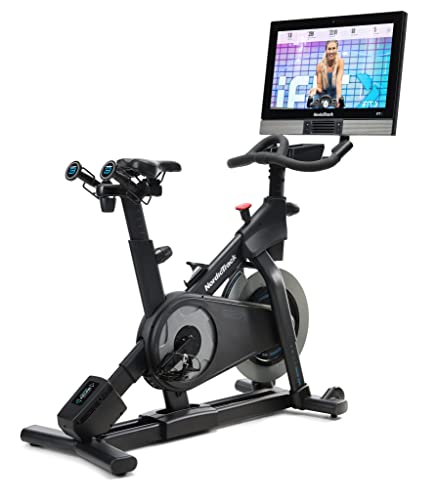 NordicTrack Commercial S27i Studio Cycle with 27” HD Touchscreen for Interactive Studio & Global Workouts, 30-Day iFIT Family Membership Included