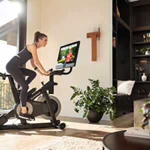 NordicTrack Commercial S27i Studio Cycle with 27” HD Touchscreen for Interactive Studio & Global Workouts, 30-Day iFIT Family Membership Included