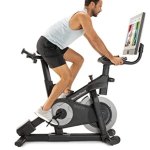 NordicTrack Commercial S27i Studio Cycle with 27” HD Touchscreen for Interactive Studio & Global Workouts, 30-Day iFIT Family Membership Included