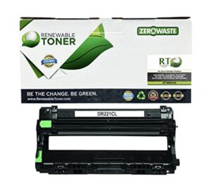 renewable toner compatible drum cartridge replacement for brother dr221cl dr221bk dr-221 for use in dcp-9020 hl-3140 hl-3150 hl-3170 hl-3180 mfc-9130 mfc-9330 mfc-9340 (black)