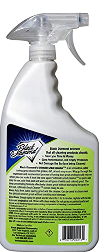 Black Diamond Stoneworks Marble & Tile Floor Cleaner 1-Quart AND ULTIMATE GROUT CLEANER 1-Quart AND Granite Counter Cleaner 1-Quart.