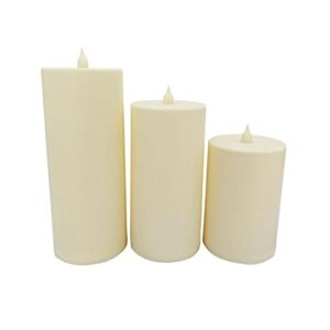 Member's Mark 3-Pack Outdoor Flameless Candle, Ivory