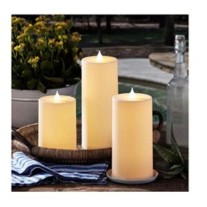 Member's Mark 3-Pack Outdoor Flameless Candle, Ivory