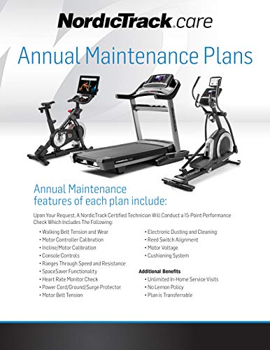 NordicTrack Care 5-Year Annual Maintenance Plan for Fitness Equipment $1000 to $1499.99