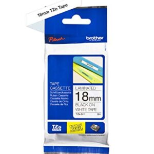 Brother TZe-241 3/4in Labeling Tape (26.2ft, Black on White)