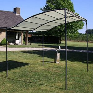 vidaxl gazebo outdoor garden sunshade awning party tent cream white/anthracite