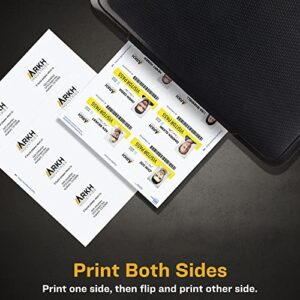 Avery Durable ID Cards, Laser Printable on Both Sides, Blank White, 80 Total, 2.125" x 3.375" (61610)