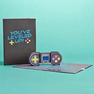 Lovepop Level Up Gamer Birthday Pop Up Card – Greeting Card for Gamer Boys – Birthday Card for Teenage Minecraft Boy 5 x 7”