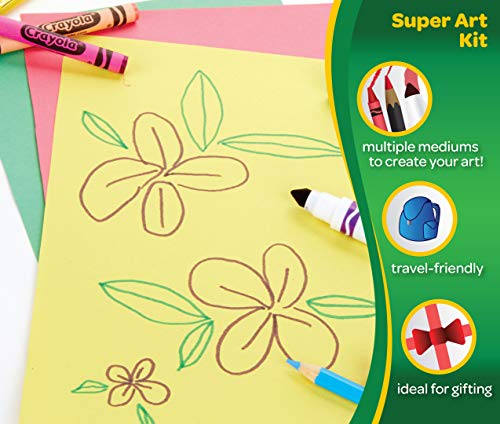 Crayola Super Art Coloring Kit, Arts & Crafts Gift for Girls & Boys, Styles Vary, 100+ Pcs [Amazon Exclusive]