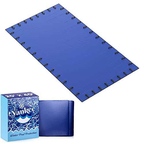 Pool Cover for 20x40 ft Rectangular Pool: Extra Thick & Durable Inground Pool Cover |Sapphire Series of Premium Cold- and UV-Resistant Pool Cover | In-Ground Pool Protection | by Yankee