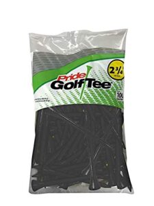 pride golf tee unisex adult 100 count bag golf tees, black, count us