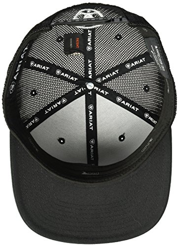 ARIAT Men's Aztec Black Flat Bill Cap, One Size