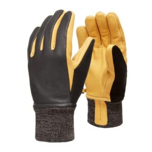 black diamond dirt bag gloves, black, large