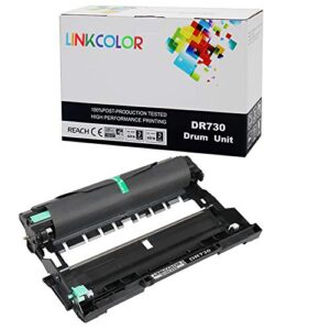 linkcolor compatible dr760 dr730 drum unit replacement for brother dr-730 dr-760 drum unit for brother hl-l2370dw hl-l2350dw hl-l2390dw hl-l2395dw hl-l2370dwxl printer, black 1-pack