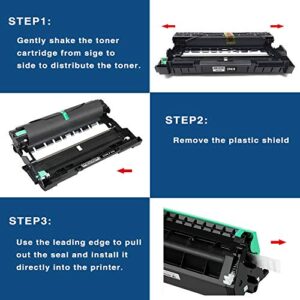 Linkcolor Compatible DR760 DR730 Drum Unit Replacement for Brother DR-730 DR-760 Drum Unit for Brother HL-L2370DW HL-L2350DW HL-L2390DW HL-L2395DW HL-L2370DWXL Printer, Black 1-Pack