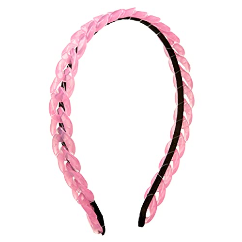 Black Diamond SKINNY CHAIN LINK HEADBAND 2 SET (HAPPY PINK & BLUE)