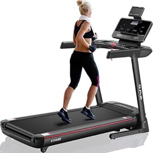 oma treadmill for home 6134eai with 15% auto incline 350 lbs capacity folding exercise treadmill for running