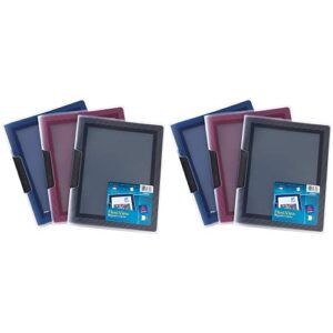 avery flexi-view report cover with swing clip, non-lift print, assorted, color will vary, 1 cover (47856) (pack of 2)