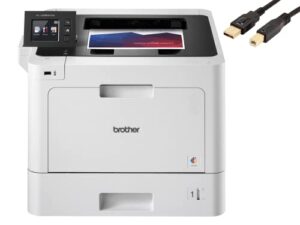 brother hl-l8360cdw business color laser printer,33ppm, 2.7” color touch lcd, auto 2-sided printing, ethernet, nfc connectivity, pcs usb printer cable