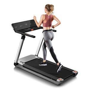 rhythm fun treadmill folding treadmill desk treadmill 4.0hp electric motorized treadmill super shock-absorbing slim quiet foldable treadmill with large display/workout app for home office gym