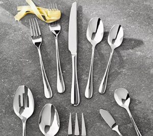 member’s mark premium 18/10 mirror stainless steel 65 piece flatware set