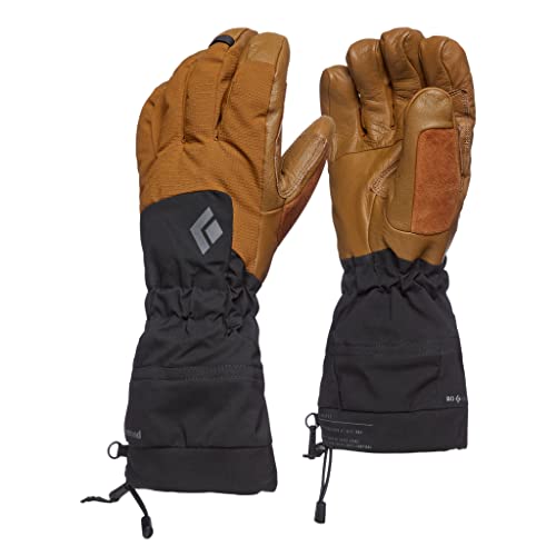 Black Diamond Mens Soloist Cold Weather Ski Gloves, Dark Curry, Large