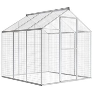 vidaXL Outdoor Aviary Aluminium 72"x70.1"x76.4"