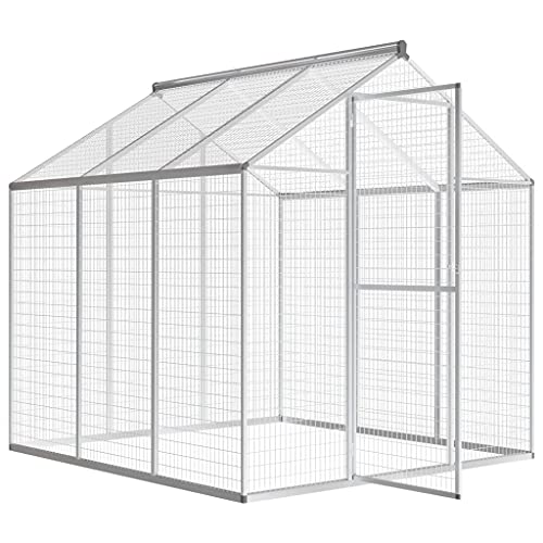 vidaXL Outdoor Aviary Aluminium 72"x70.1"x76.4"