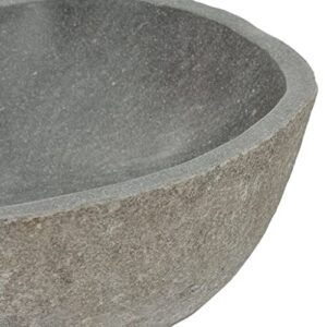 vidaXL Basin River Stone Oval 14.9"-17.7"