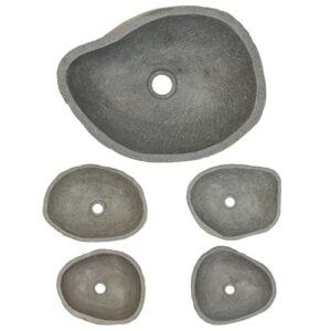 vidaXL Basin River Stone Oval 14.9"-17.7"