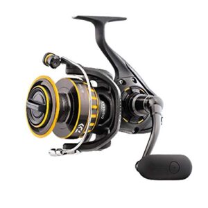 daiwa bg3500 bg saltwater spinning reel, black/gold