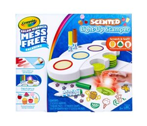 crayola color wonder light up stamper with scented inks, gift for kids, ages 3, 4, 5, 6