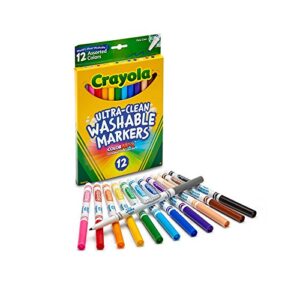 crayola fine line markers, washable markers, 12 count