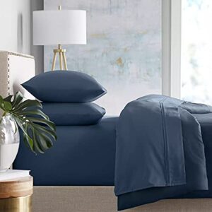 members mark navy 450 thread count twin/ twin xl 3-piece sheet set