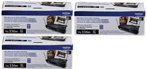 brother printer tn336bk toner hqcphj, 3pack (black)