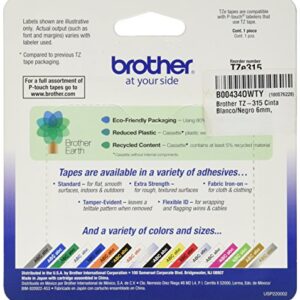 Brother 0.23"x 26.2' Continuous Form Label (TZe315)