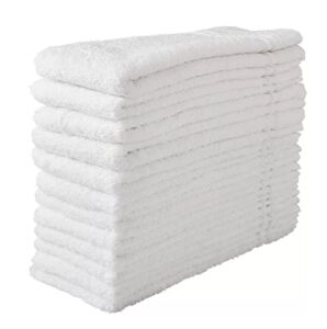 member mark commercial hospitality towels good for hotels, spas and residential use (white, hand towels (12 ct)), 16 inch x 27 inch