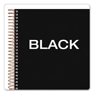 TOPS Products Journal Notetaking Planner, Wirebound, Ruled, 8-1/2"x6-3/4", Black (TOP63827) , White