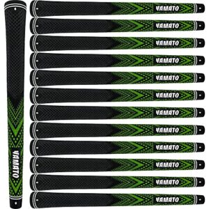 yamato innovative golf grips 13 pack midsize/standardsize golf club grips, all-weather firm control and high performance grips provides superior comfort and responsiveness,4 colors available