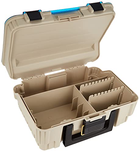 Plano 1349-00 Two Level Magnum 3449 Tackle Box, Sandstone/Blue, One Size