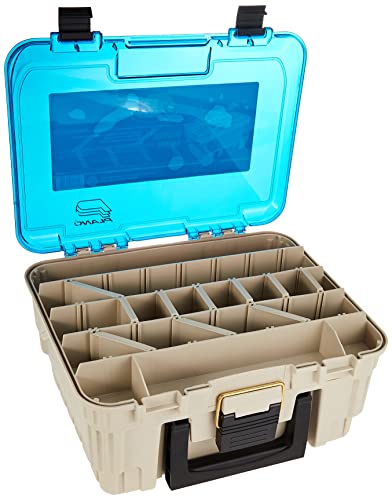 Plano 1349-00 Two Level Magnum 3449 Tackle Box, Sandstone/Blue, One Size