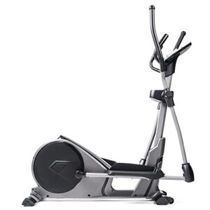 Sunny Health & Fitness Magnetic Elliptical Trainer Machine w/Device Holder, Programmable Monitor and Heart Rate Monitoring, 330 LB Max Weight - SF-E3912