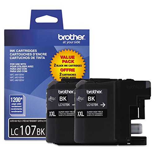 Brother Lc1072pks Lc1072pks Innobella Super High-Yield Ink, Black, 2/Pk