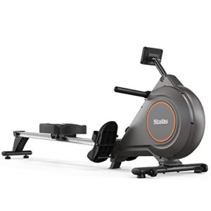 niceday rowing machine for home use, hyper-quiet magnetic rower with 16 resistance levels & 350lbs loading capacity