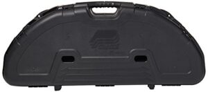 plano protector compact bow case, black, hard bow case, holds up to five arrows, anti-crush archery storage and protection