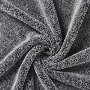 member marks hotel premier collection 100% cotton luxury bath towel (grey, bath towel)