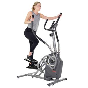 sunny health & fitness pro cardio climber – sf-e3914, gray