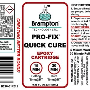 Brampton Epoxy PRO-FIX 5&15 Quick Cure - Golf Club Repair.85 Ounces